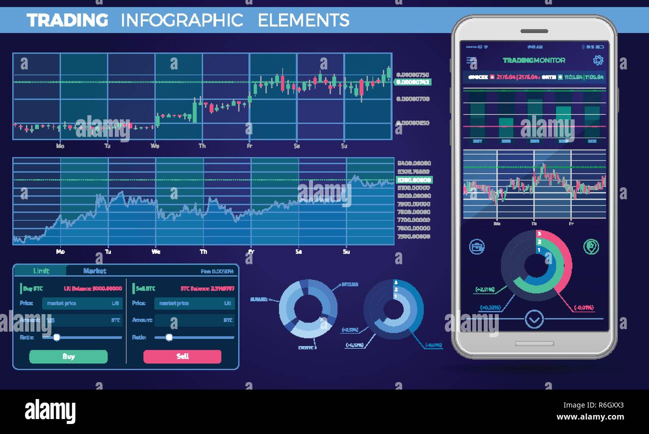 Trading Infographic Elements Stock Vector Image & Art - Alamy