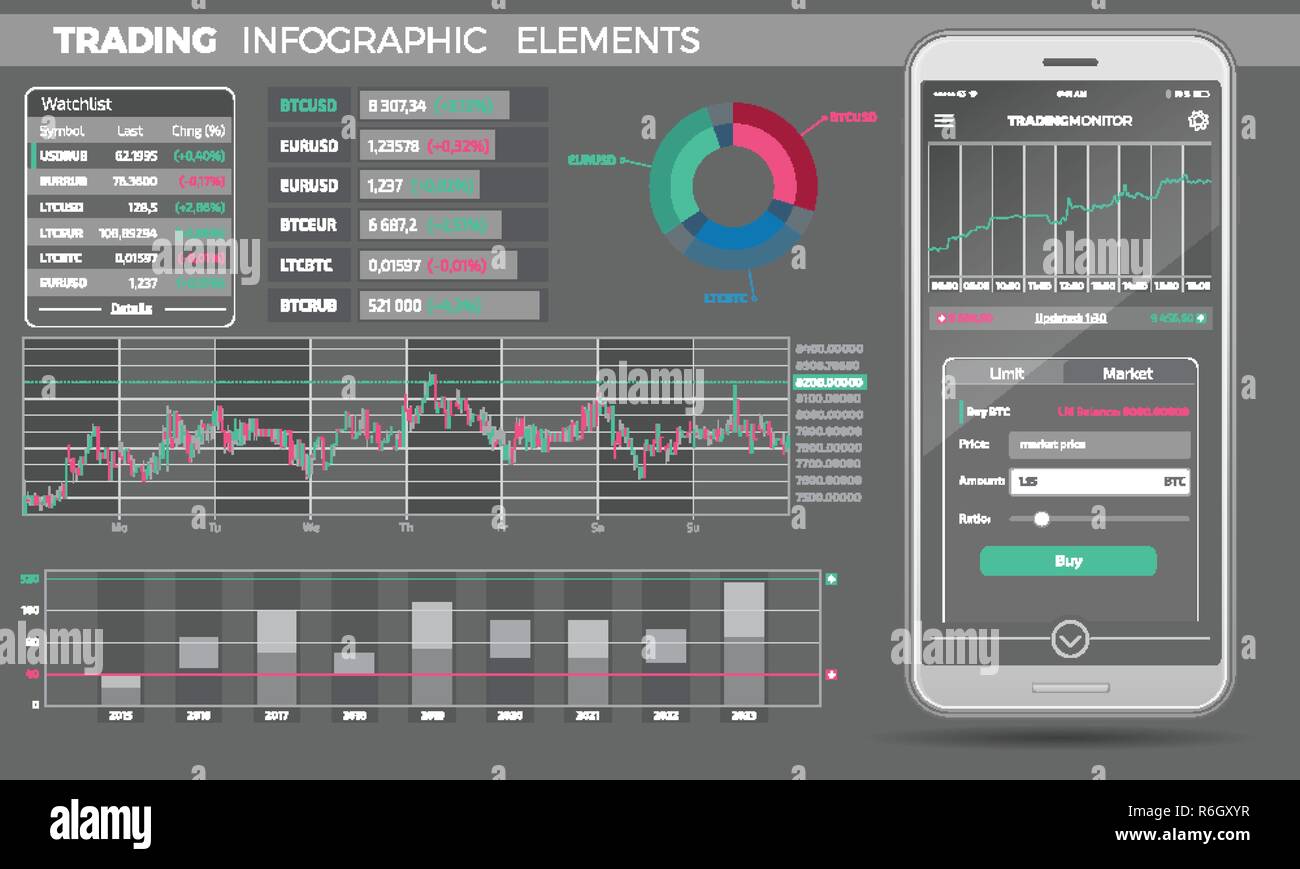 Trading Infographic Elements Stock Vector Image & Art - Alamy