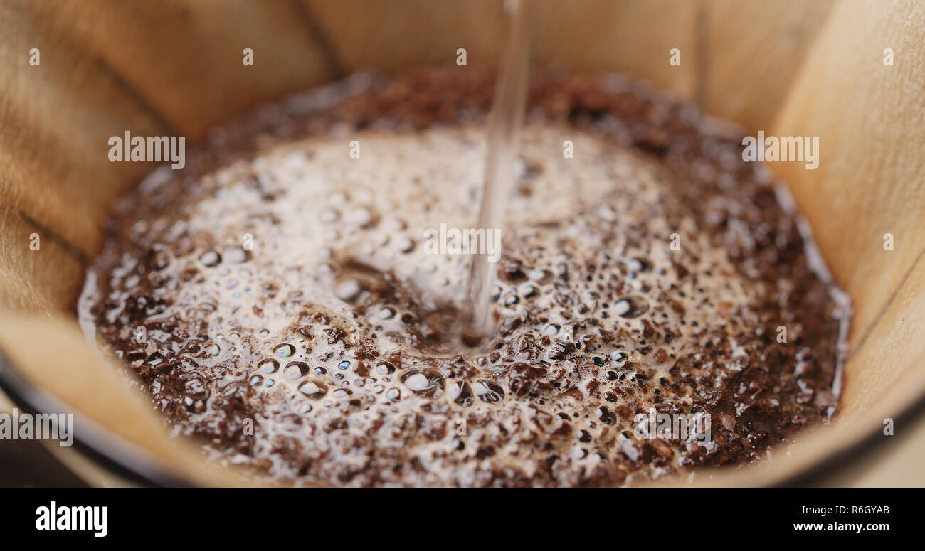 Making drip coffee Stock Photo - Alamy