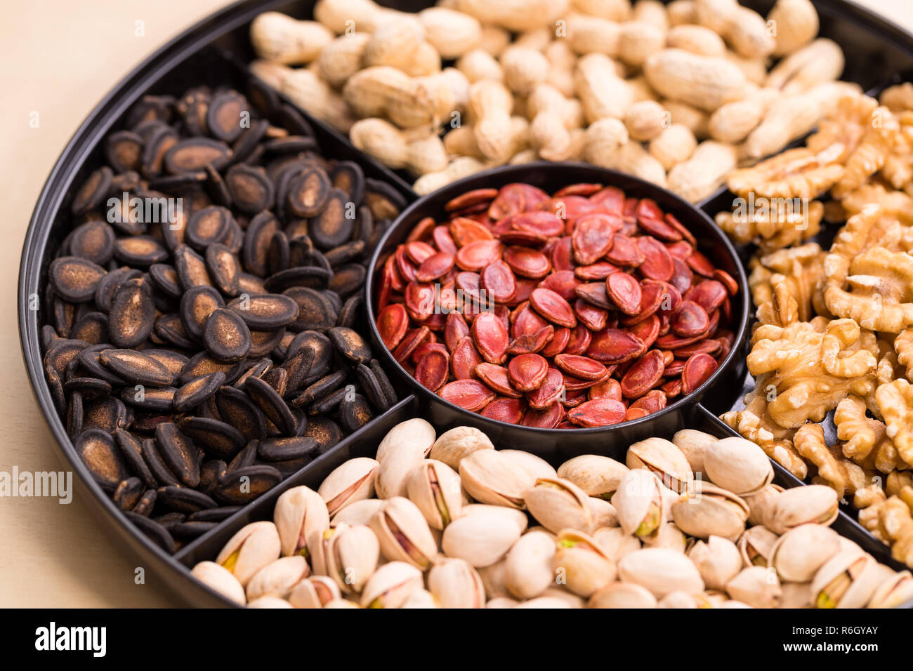 Chinese new year snack tray Stock Photo - Alamy