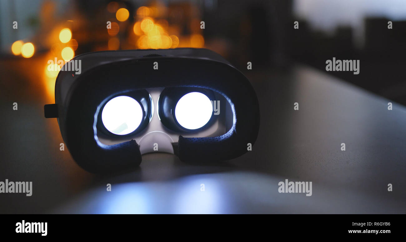 Playing movie inside virtual reality hi-res stock photography and ...