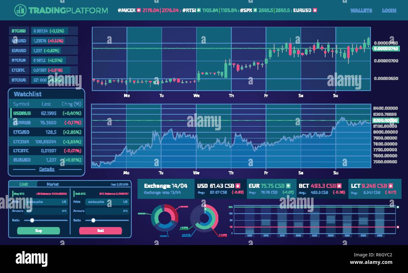 Trading Infographic Elements Stock Vector Image & Art - Alamy