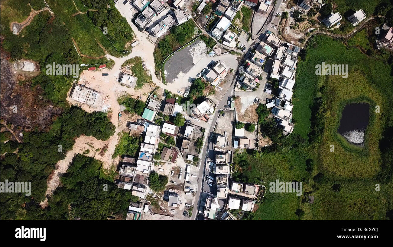 Aerial view of Hong Kong countryside side Stock Photo - Alamy