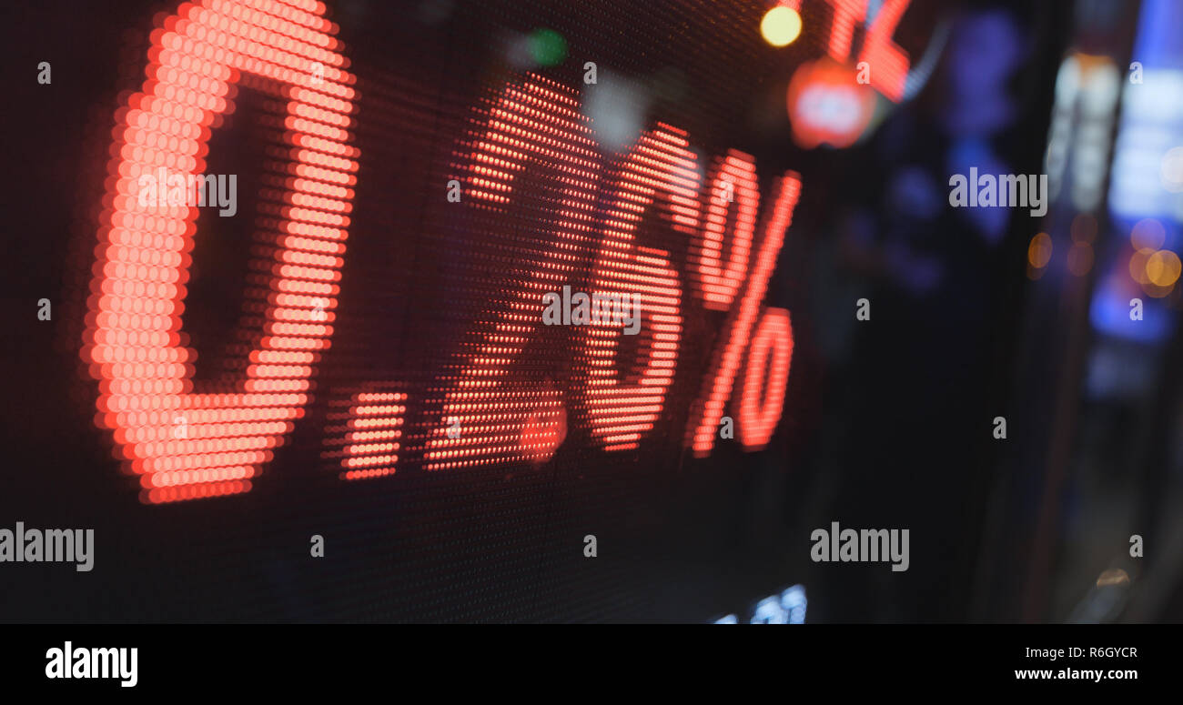 Display of Stock market quote Stock Photo - Alamy