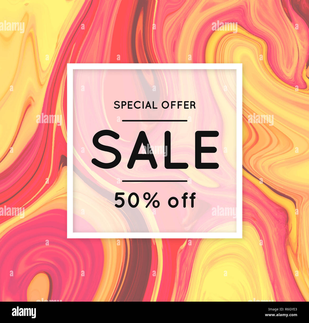 Sale. Marbling. Marble texture. Discount. Vector abstract colorful ...