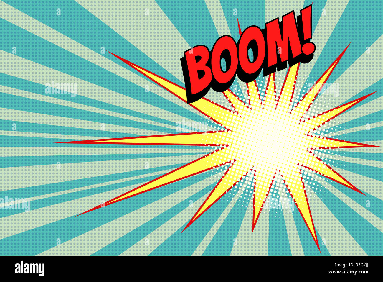 Pop art boom background Stock Photo - Alamy