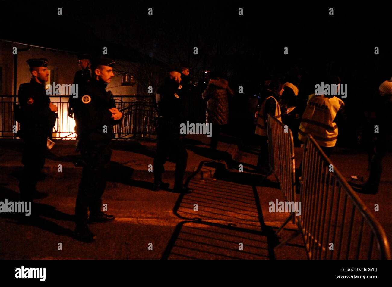 Heavy National Gendarmery security disposal held on the occasion of New ...