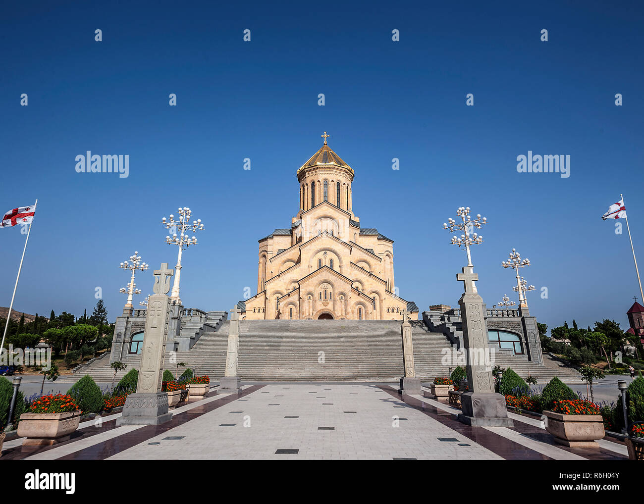 Georgia, Tbilisi. The main cathedral of the Georgian Orthodox Church ...