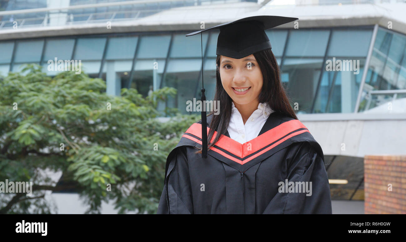 Woman graduated from university Stock Photo - Alamy