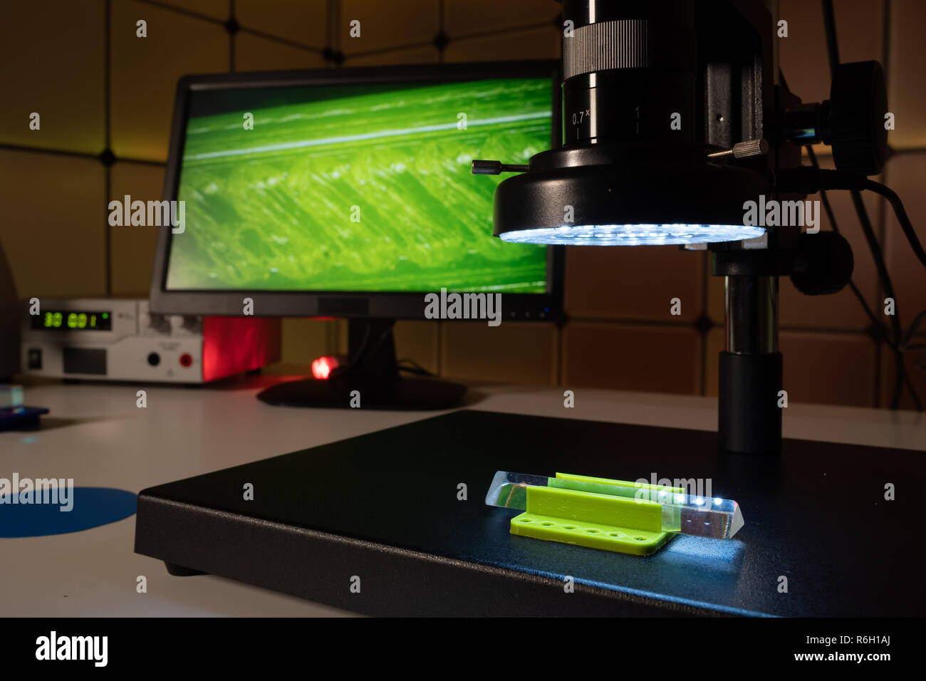 Quality control of optical glass in the laboratory Stock Photo - Alamy