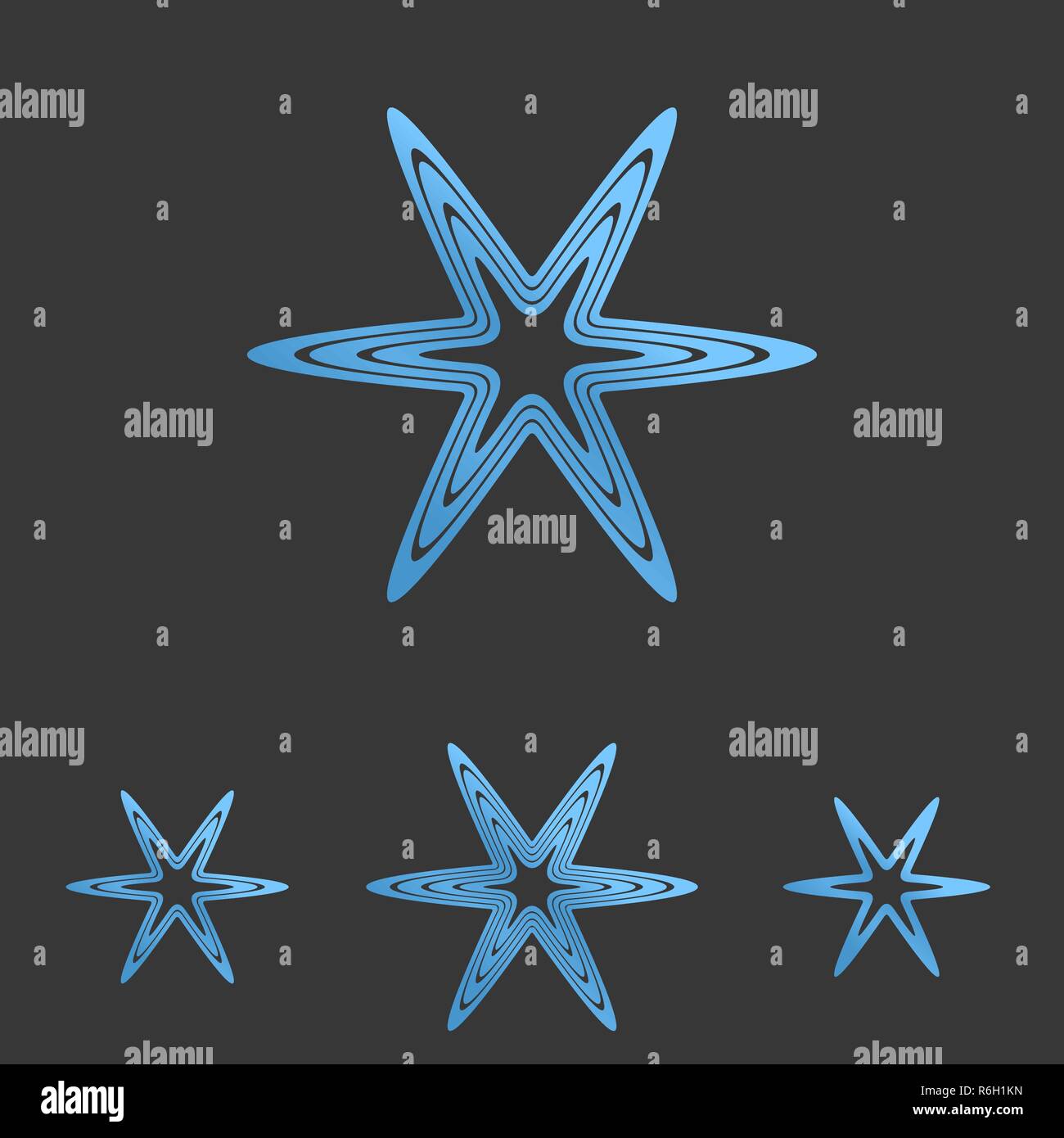 6 star logo hi-res stock photography and images - Alamy