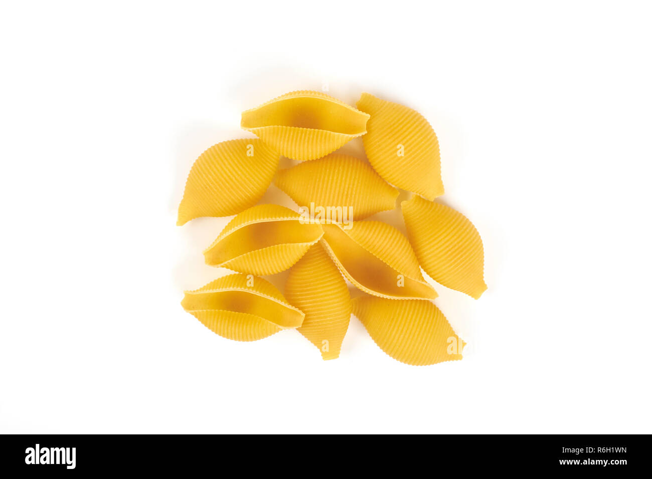 conchiglioni pasta shells , isolated on a white background Stock Photo ...