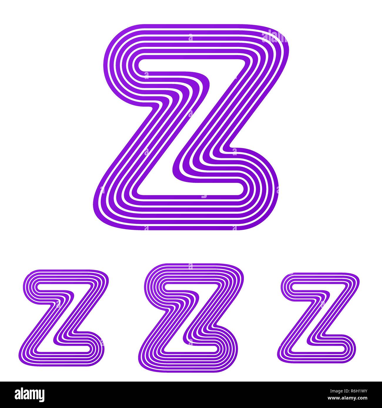 Purple z letter logo design set Stock Vector Image & Art - Alamy