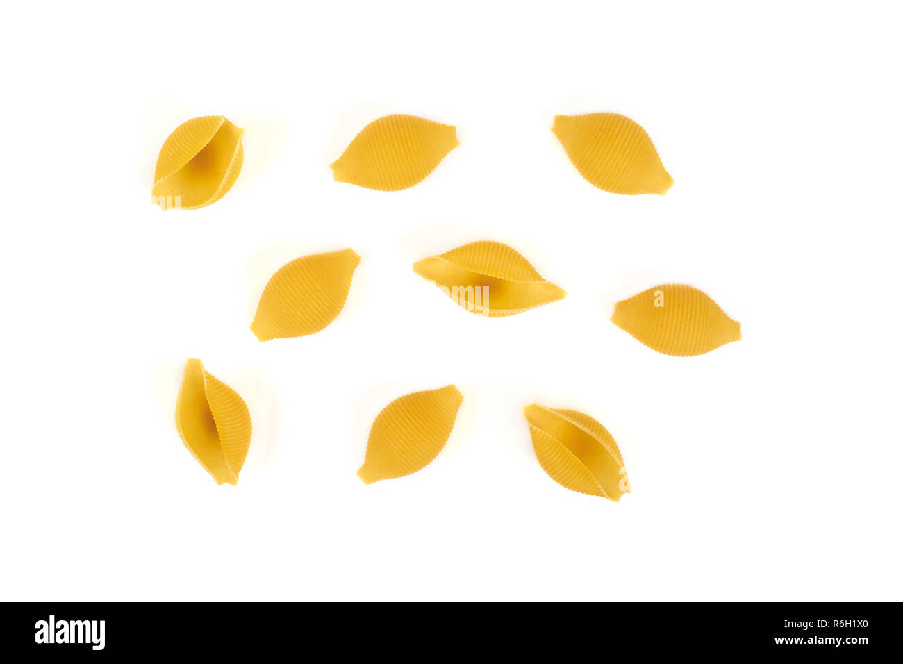 conchiglioni pasta shells , isolated on a white background Stock Photo ...