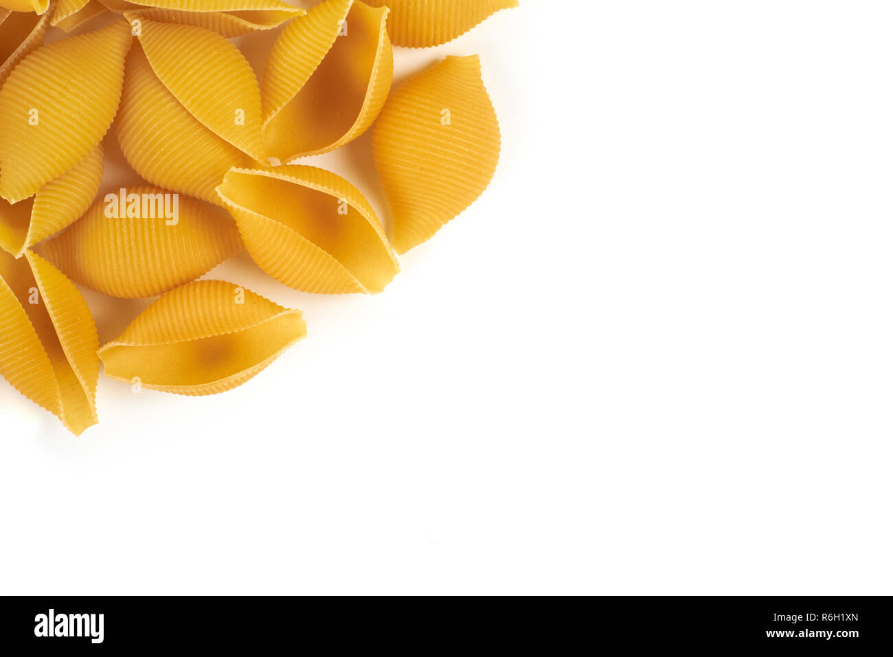 conchiglioni pasta shells , isolated on a white background Stock Photo ...