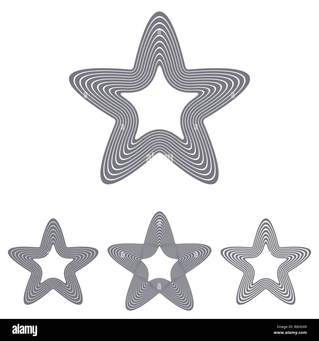 Grey line star logo design set Stock Vector Image & Art - Alamy