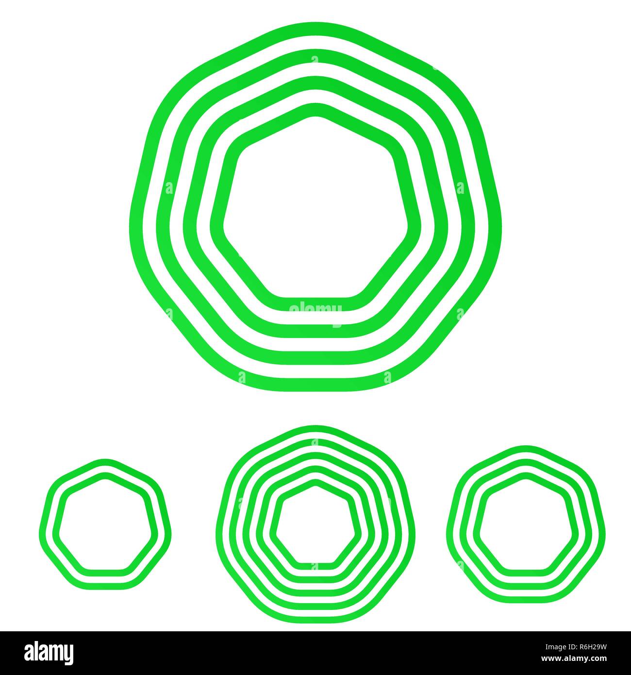 Heptagon design hi-res stock photography and images - Alamy