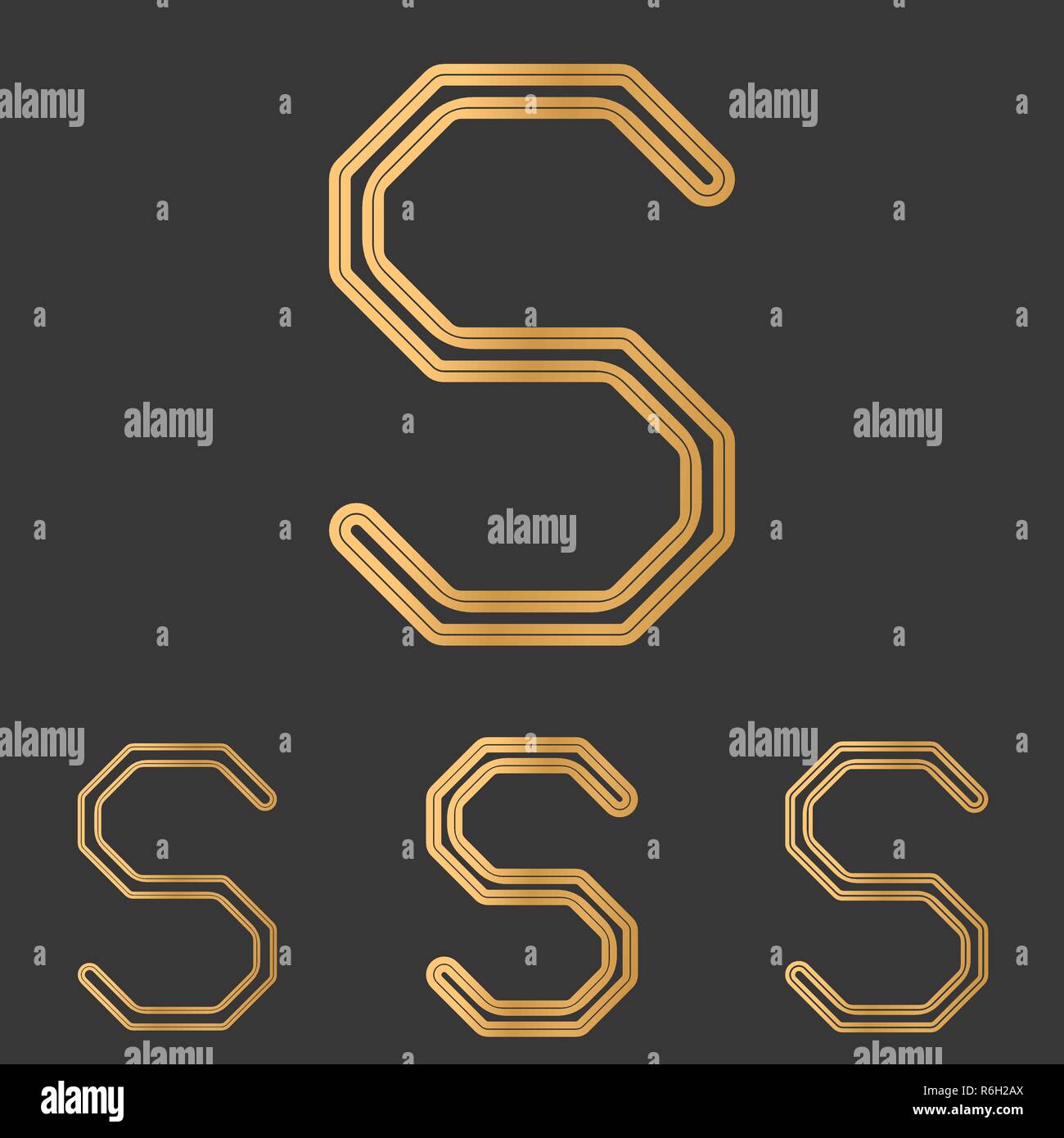 S metal Stock Vector Images - Alamy