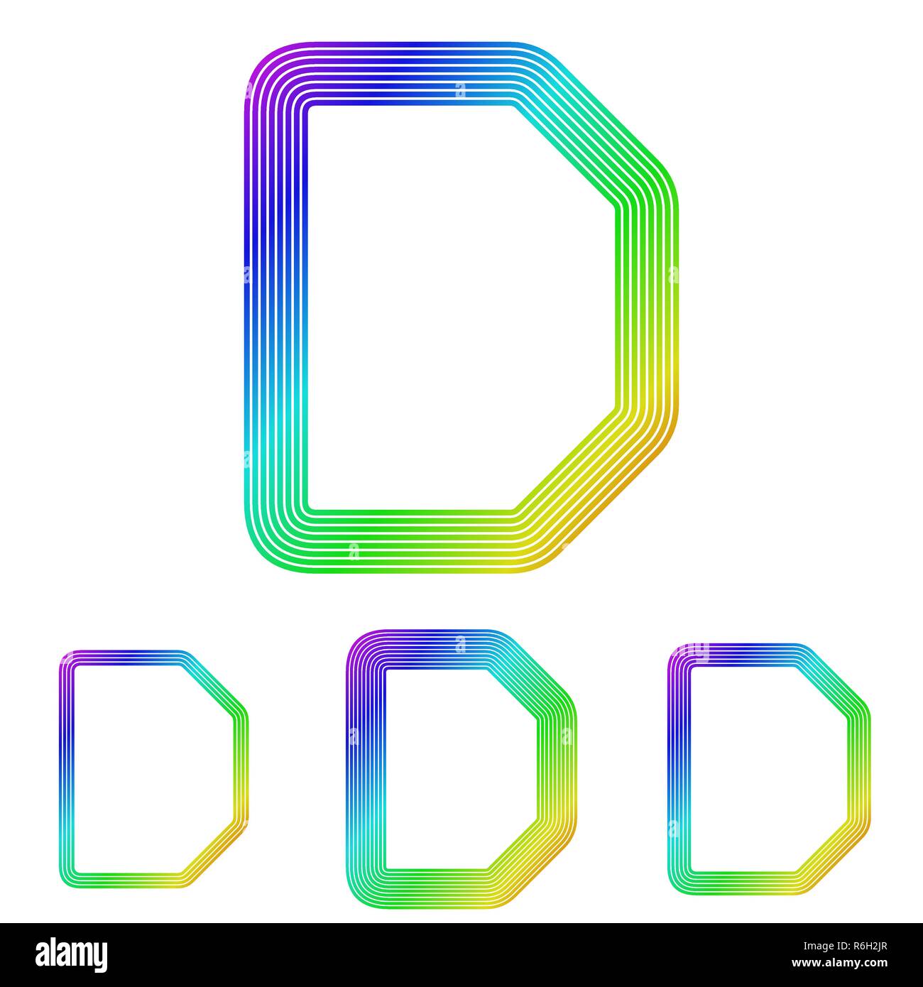 Rainbow d Stock Vector Images - Alamy