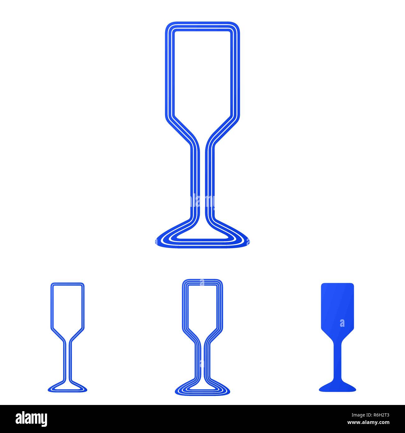 Blue line bar logo design set Stock Vector Image & Art - Alamy