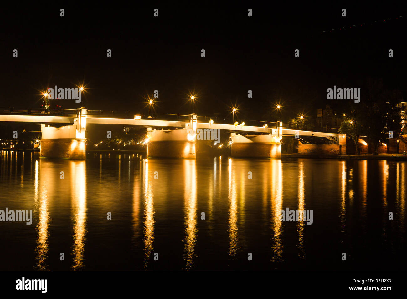 frankfurt at night Stock Photo - Alamy