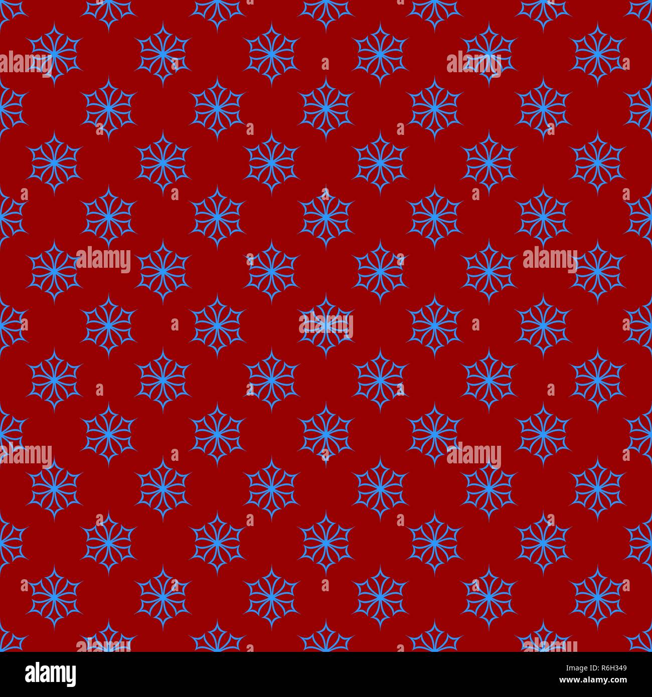 Simple repeating snowflake pattern wallpaper - vector winter decoration ...