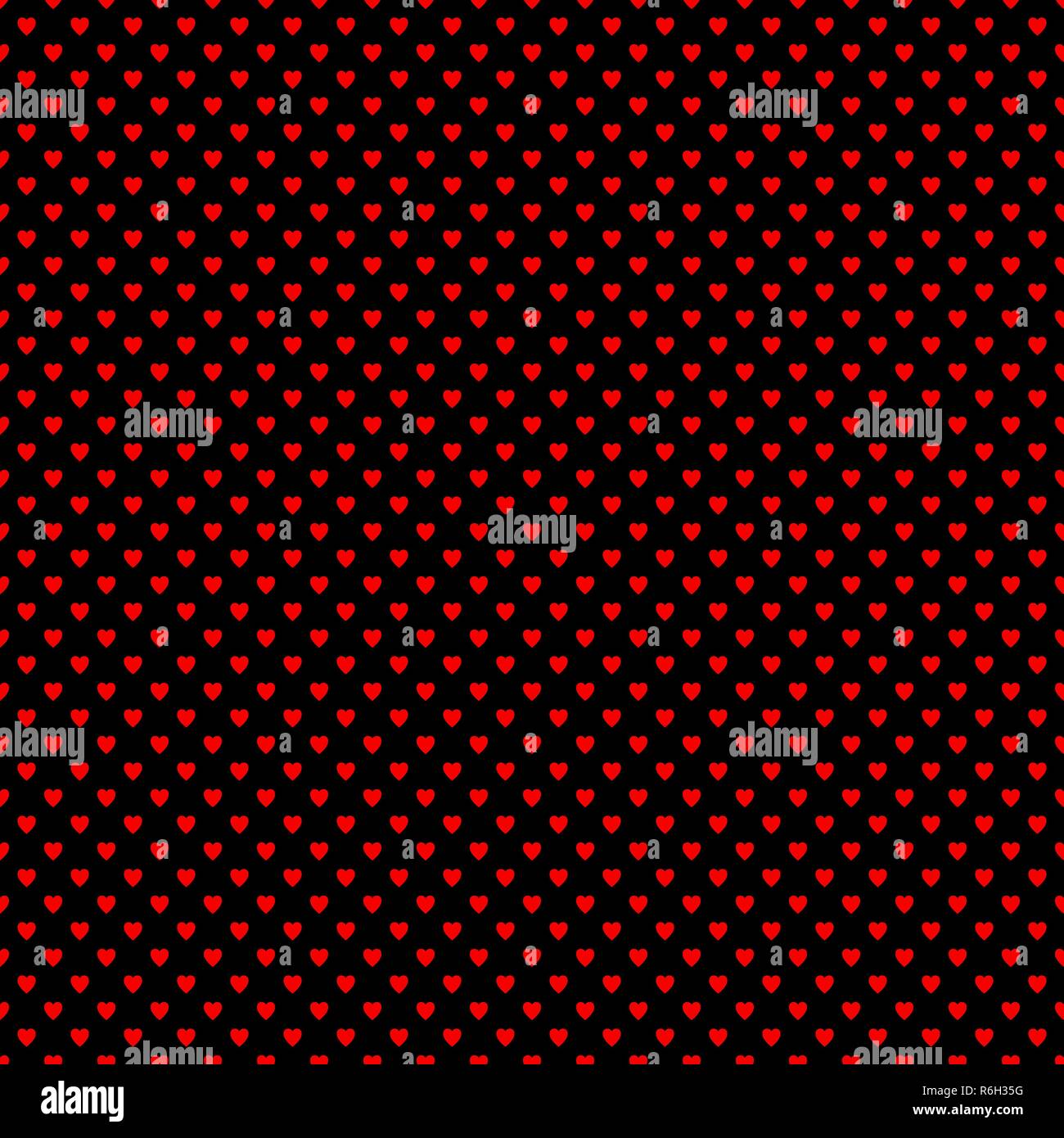 Repeating Heart Pattern Background Valentines Day Graphic Design