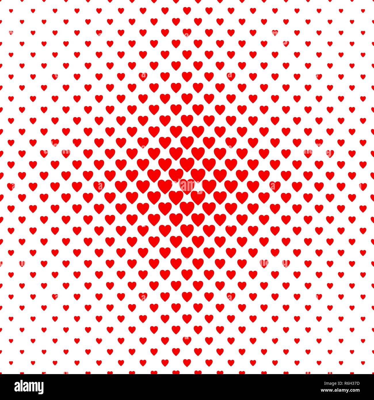 Abstract heart background pattern - vector graphic design from red ...