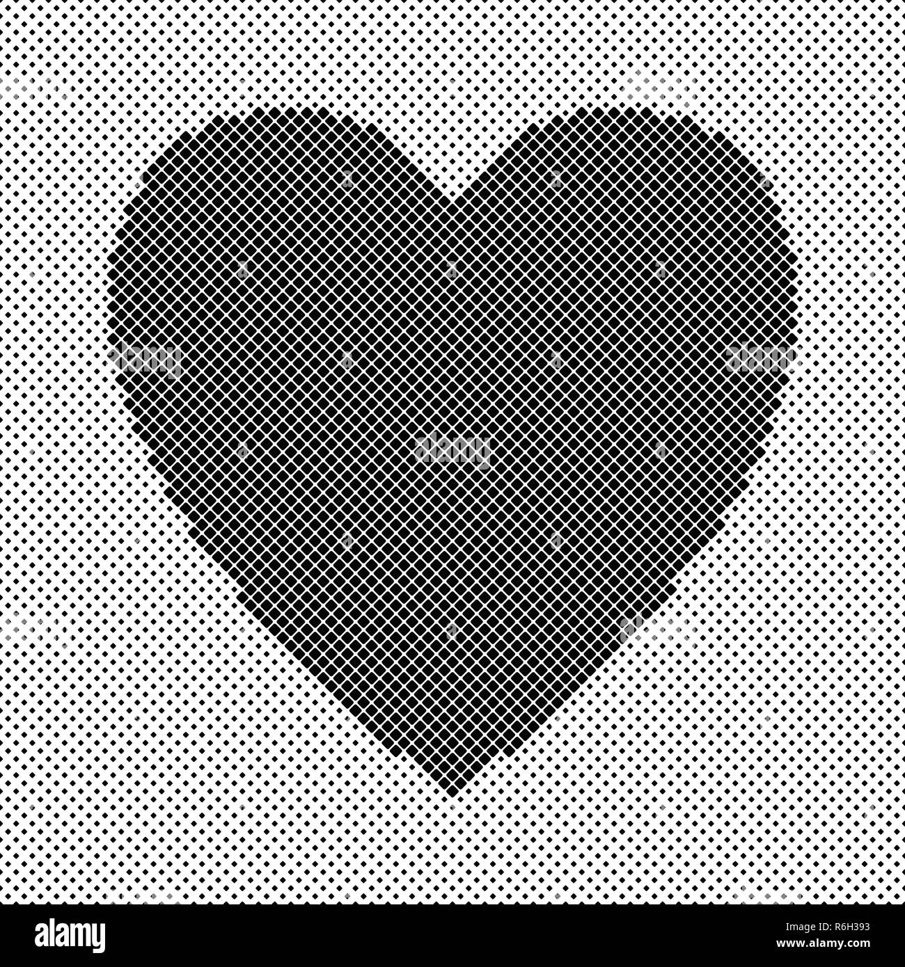 Heart shaped background - vector design for Valentine's Day Stock ...