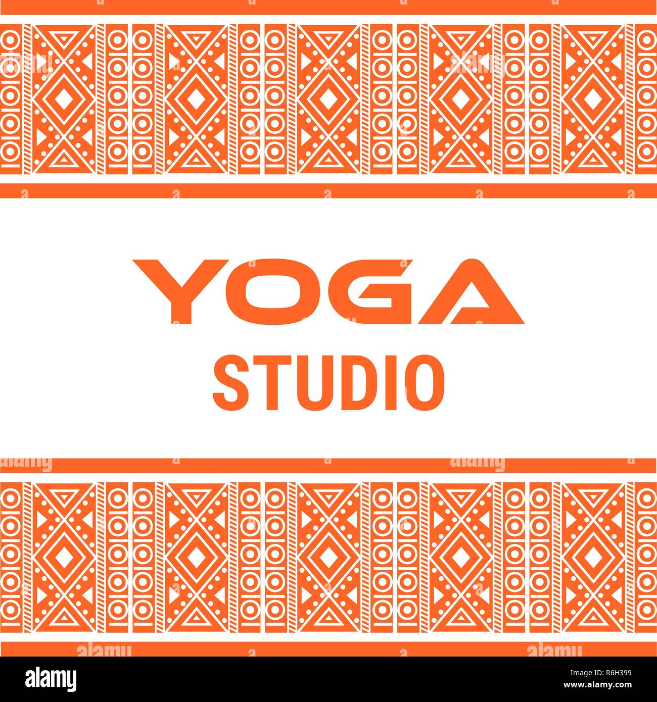 Name of yoga studio on a white background. Yoga sticker Stock Vector ...