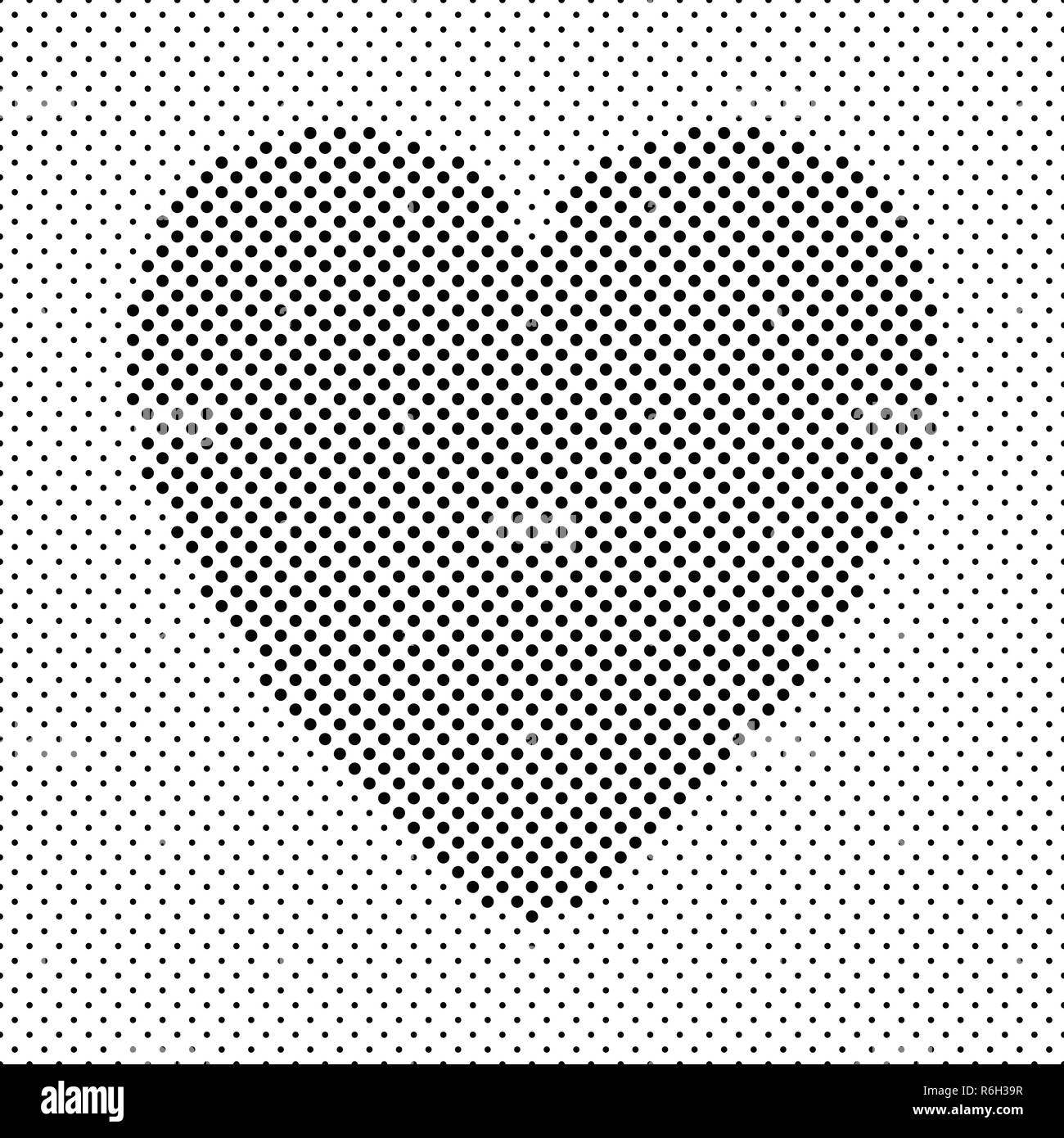 Heart shaped background design from black dots Stock Vector Image & Art ...