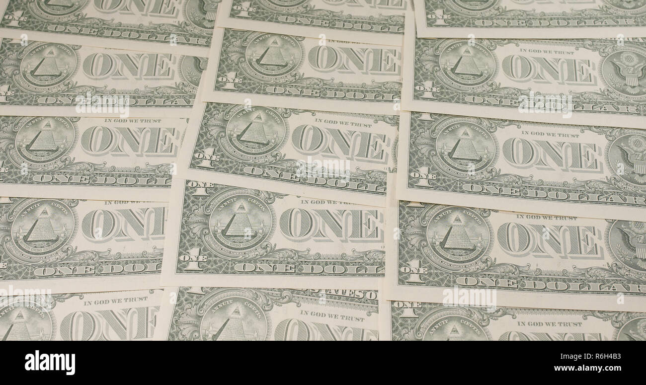 One dollar bill of USD Stock Photo - Alamy