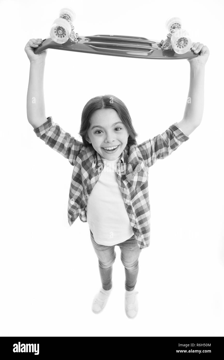 Happy modern teen girl Black and White Stock Photos & Images - Alamy