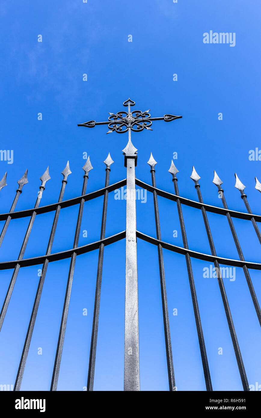 Cross Metal Iron Gate Stock Photos & Cross Metal Iron Gate Stock Images ...