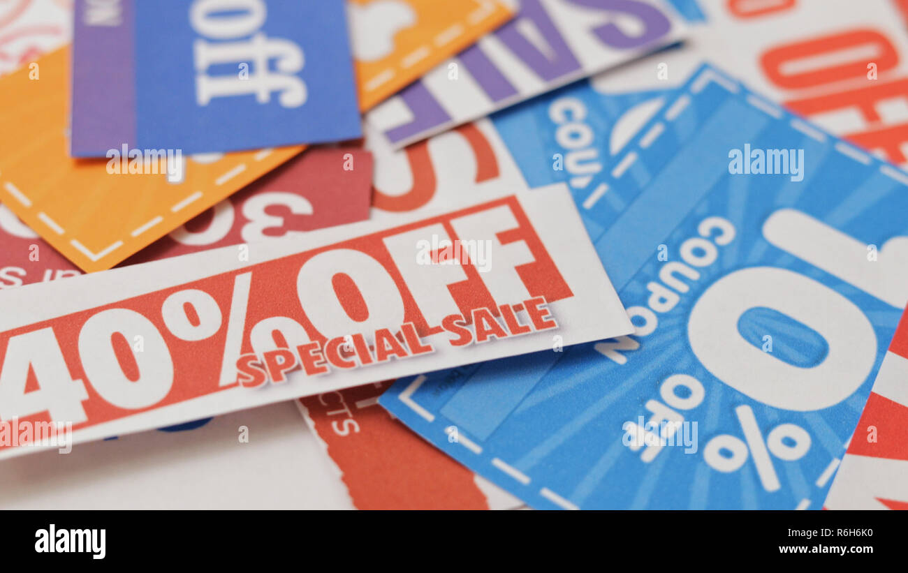Coupons grocery store hi-res stock photography and images - Alamy