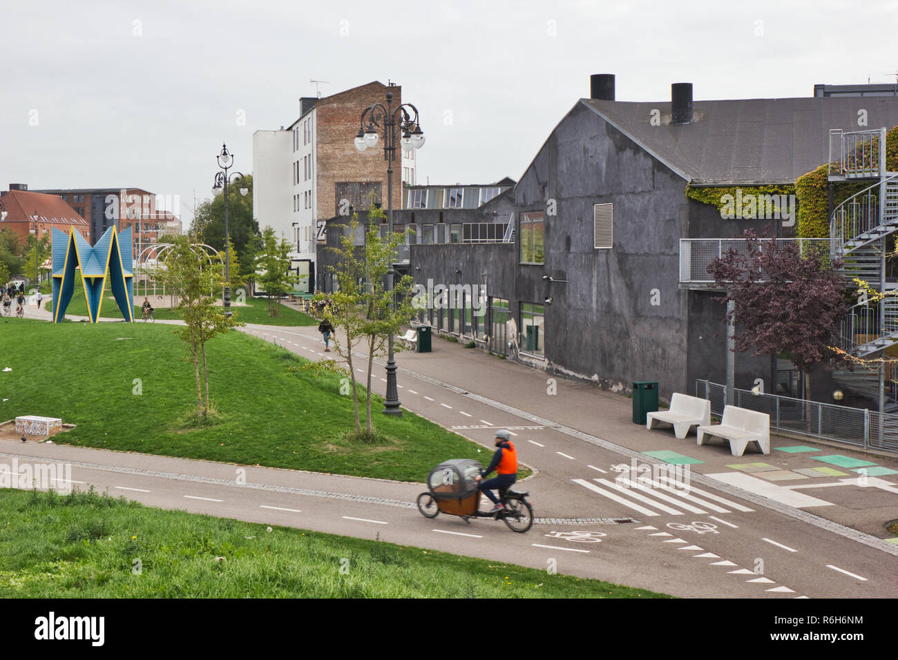 Superkilen public park, Norrebro, Copenhagen, Denmark, Scandinavia ...