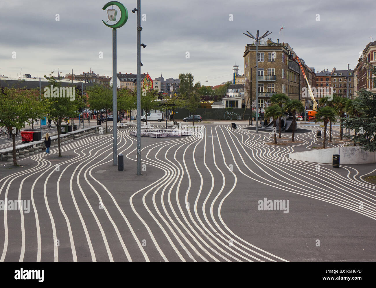 Superkilen public park, Norrebro, Copenhagen, Denmark, Scandinavia ...