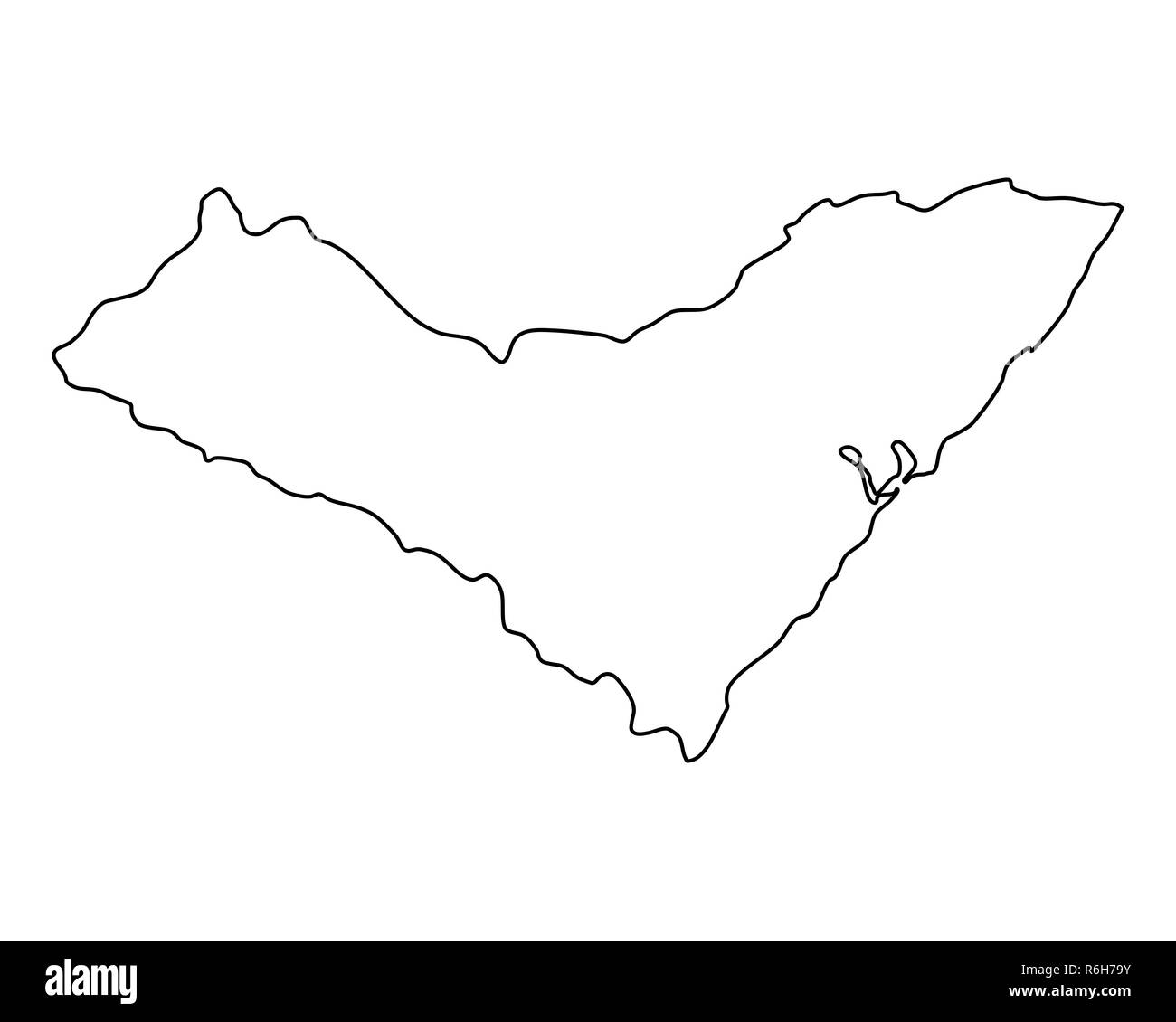 Map alagoas brazil Black and White Stock Photos & Images - Alamy