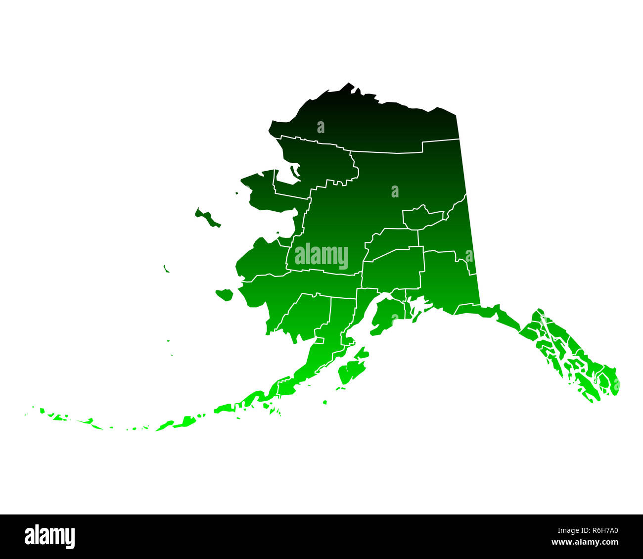 map of alaska Stock Photo - Alamy