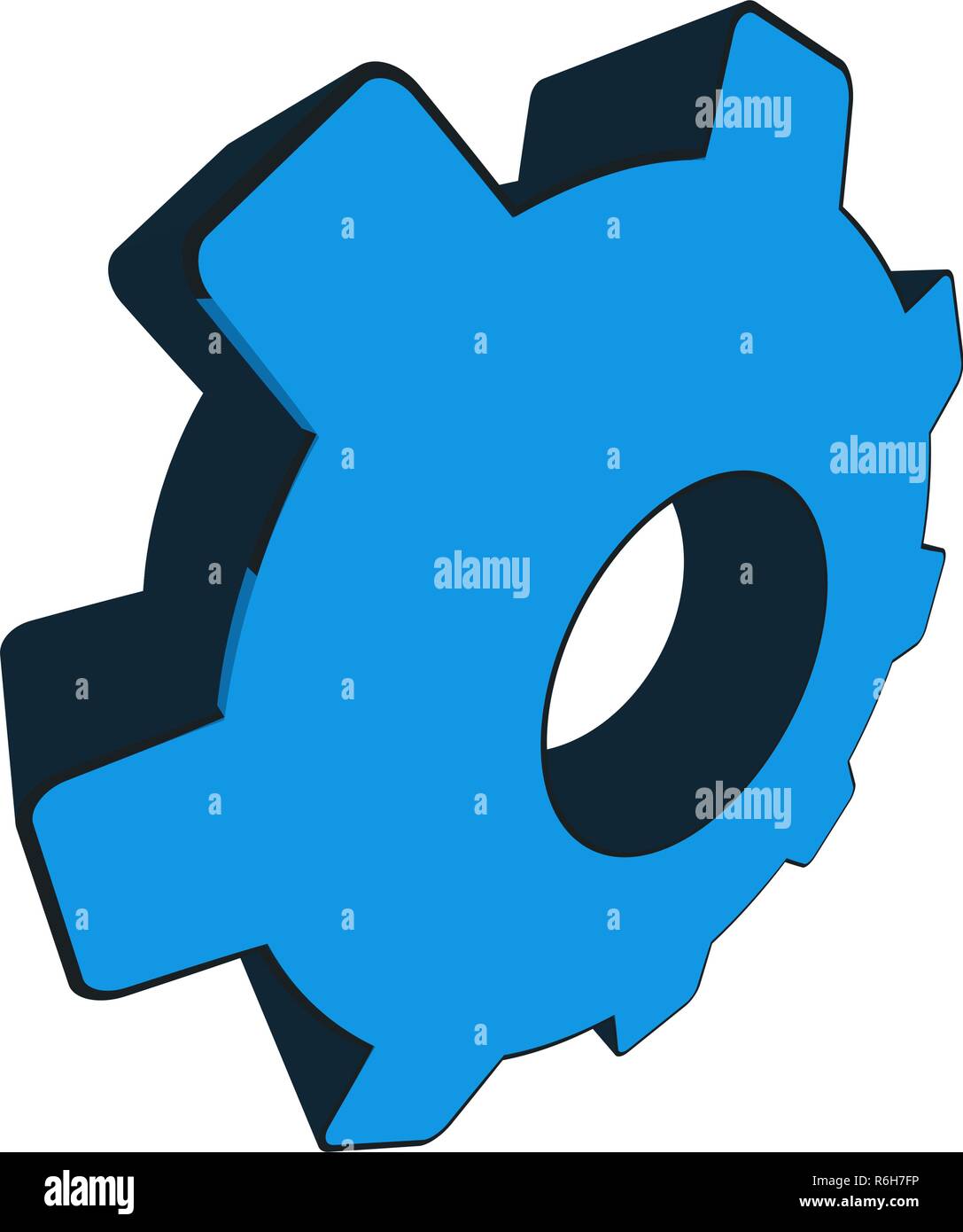 Metallic gear wheel in Stock Vector Images - Alamy