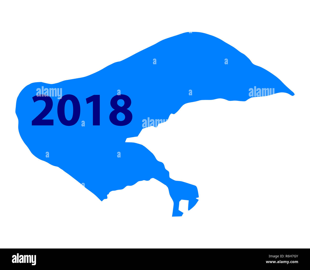 map of borkum 2018 Stock Photo - Alamy
