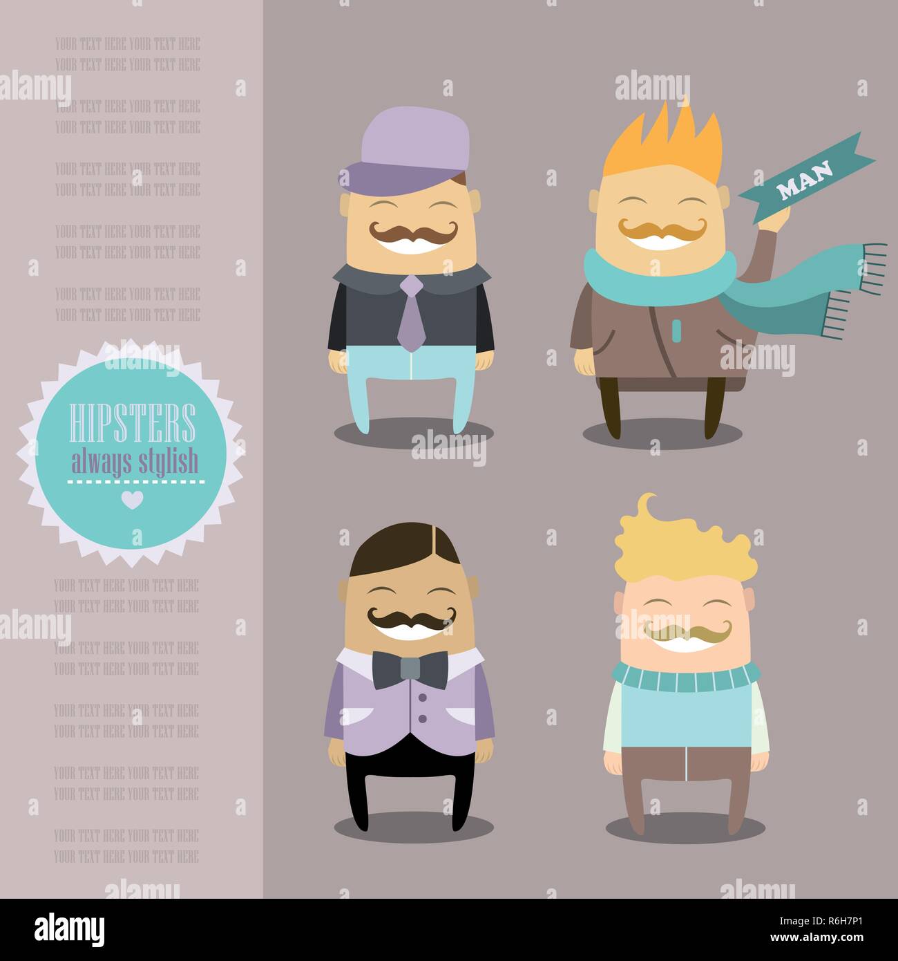 Cool hipster Stock Vector Images - Alamy