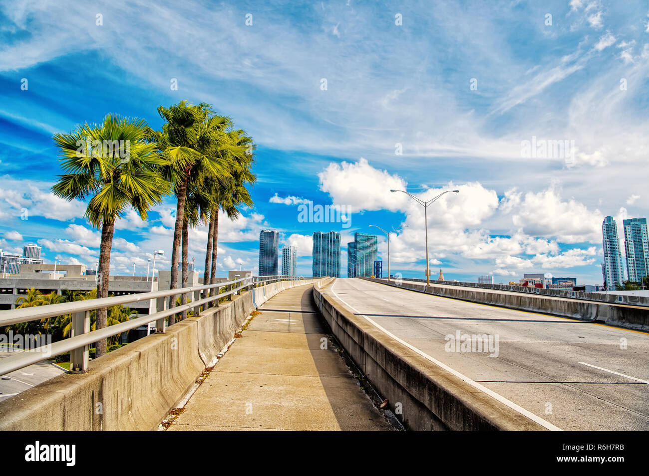 miami highway or public road roadway for transport vehicles and urban ...