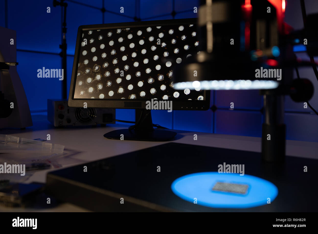 Laboratory of semiconductor chips. The development of modern ...