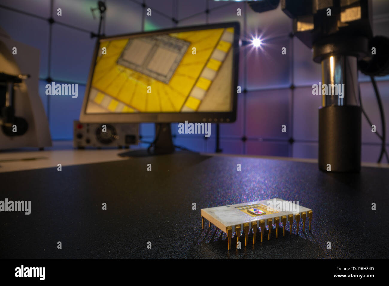 Laboratory of semiconductor chips. The development of modern ...