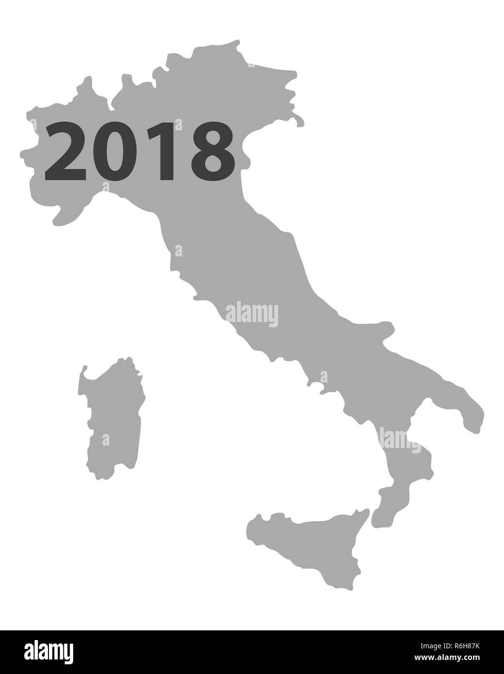 Map italy 2018 hi-res stock photography and images - Alamy