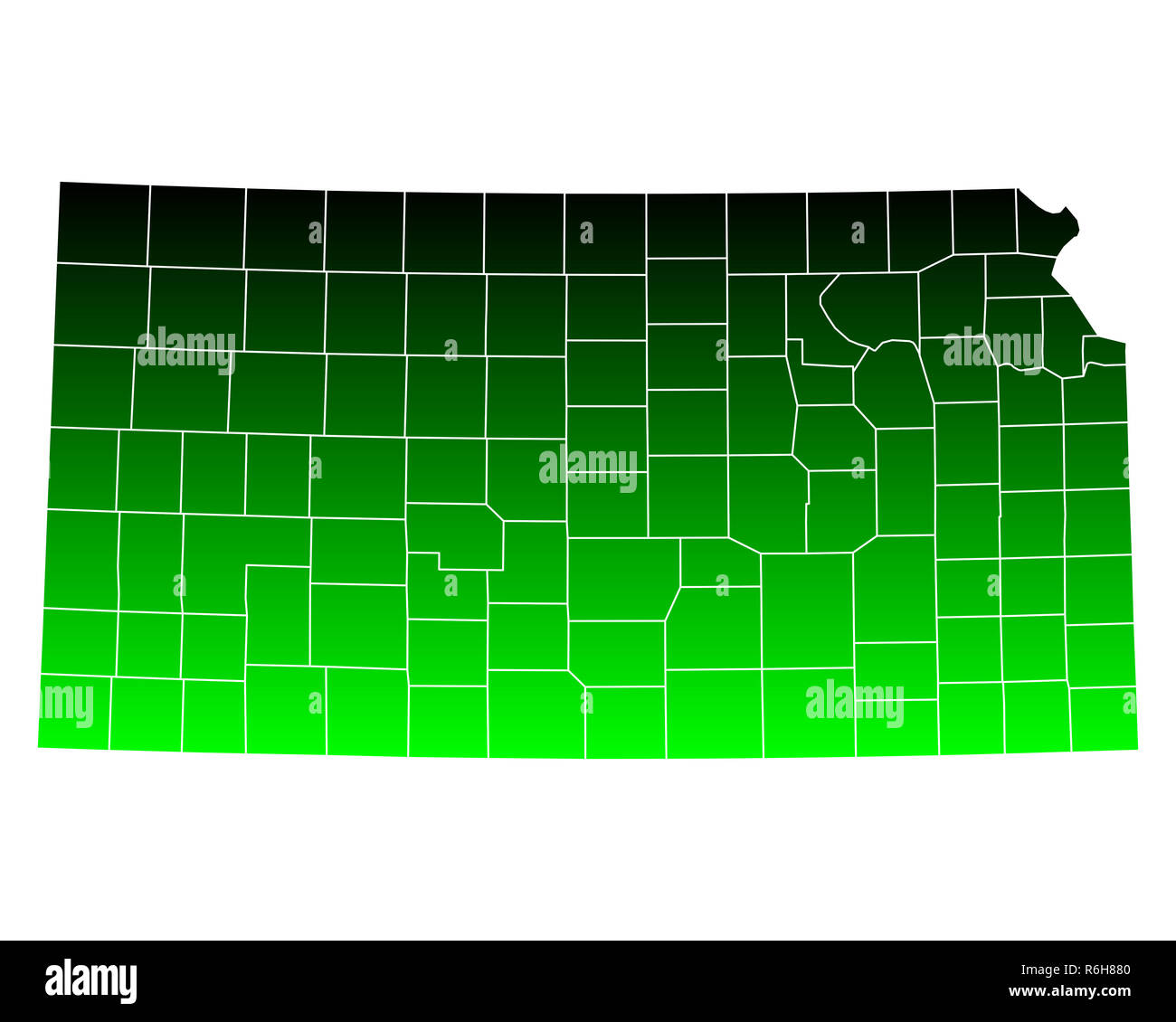 map of kansas Stock Photo - Alamy