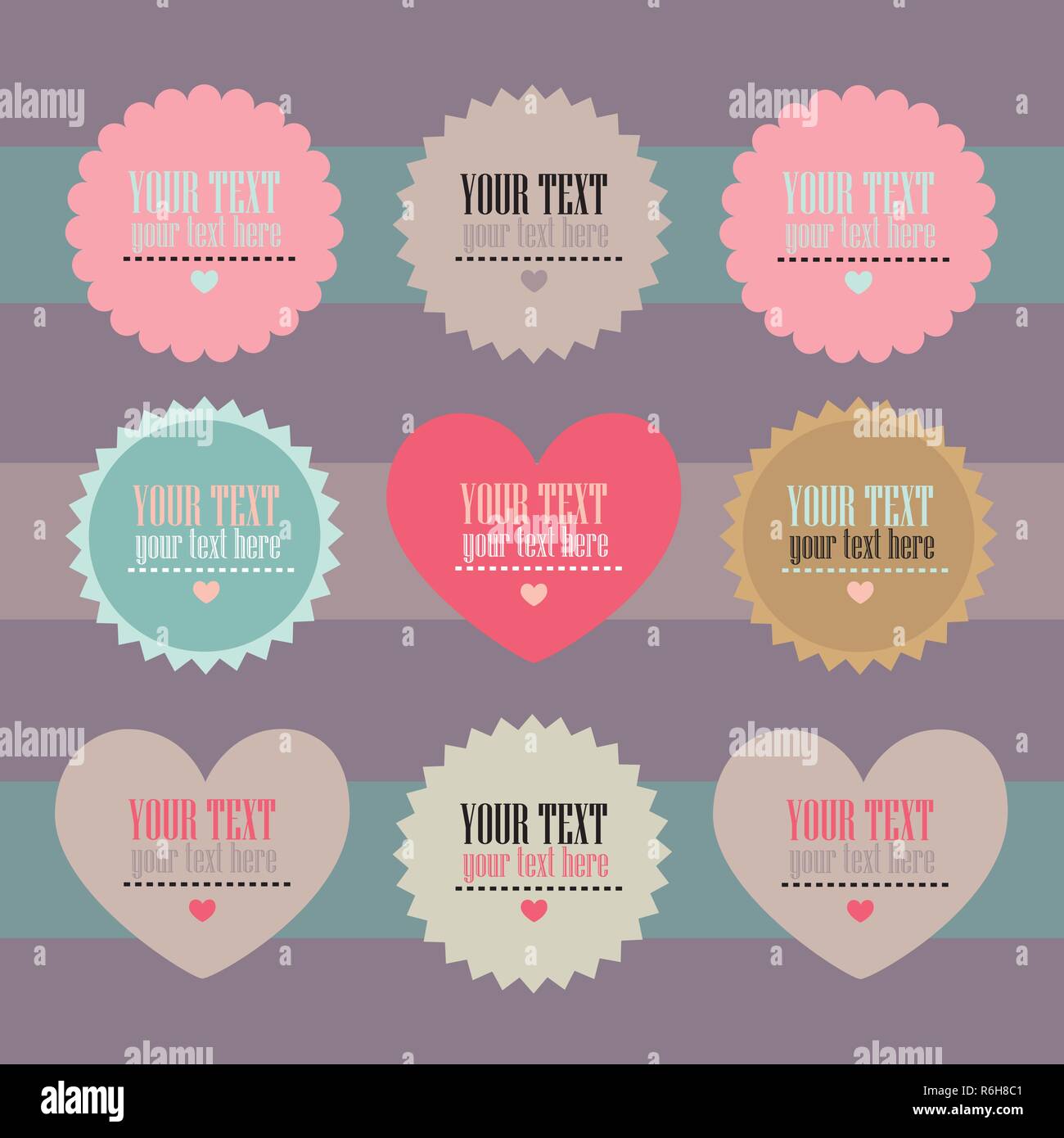 Design elements set. Beautiful frames. Vector illustration Stock Vector ...