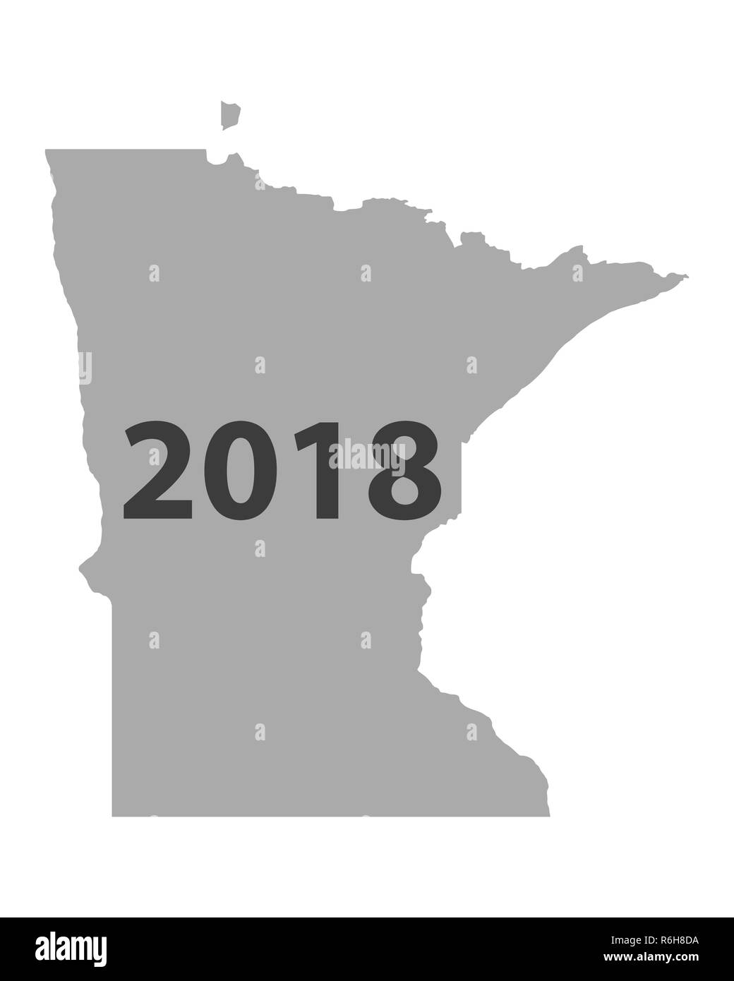 map of minnesota 2018 Stock Photo - Alamy