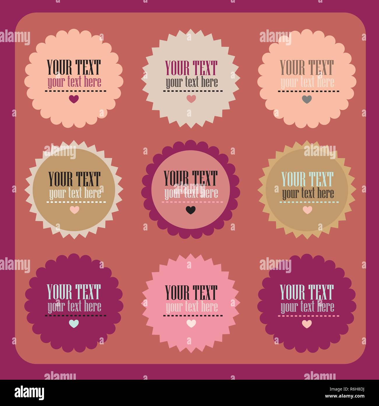 Design elements set. Beautiful frames, vintage tags collection. Vector ...